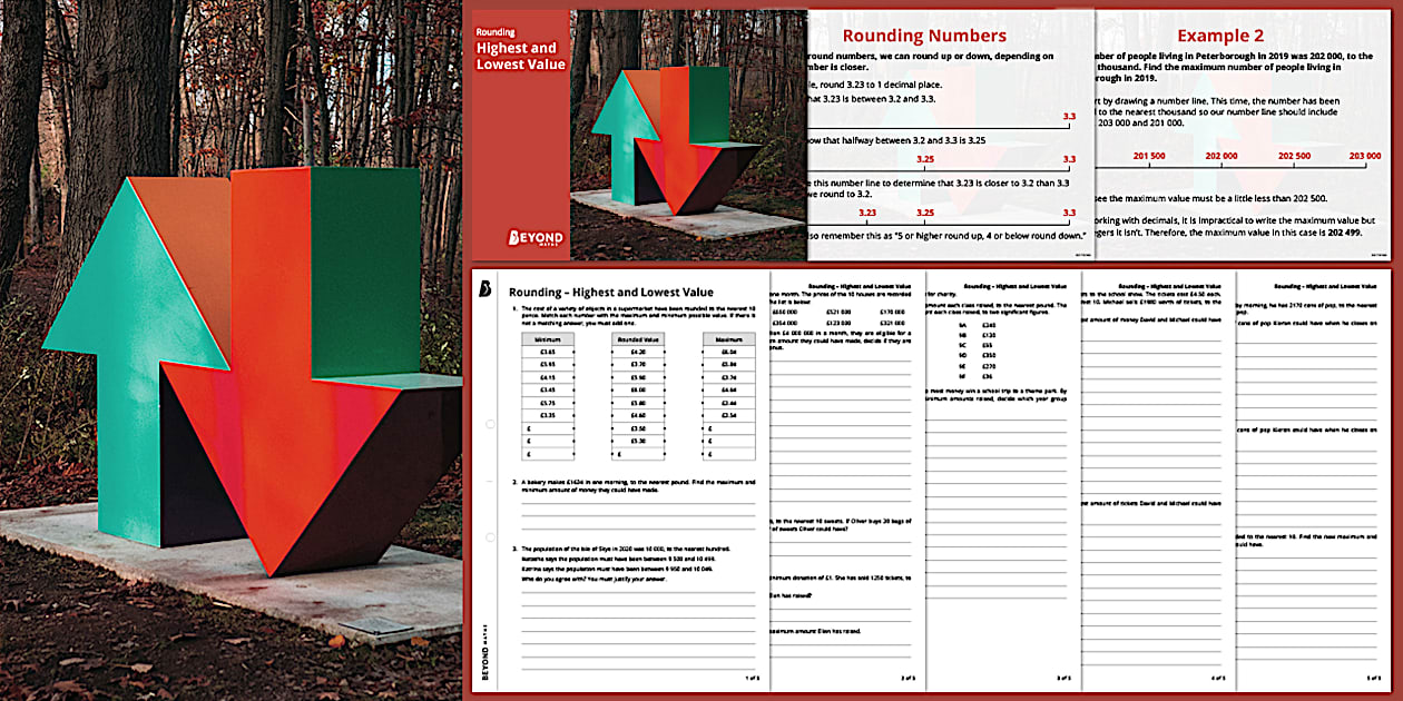 👉 Rounding: Maximum and Minimum Values - Twinkl