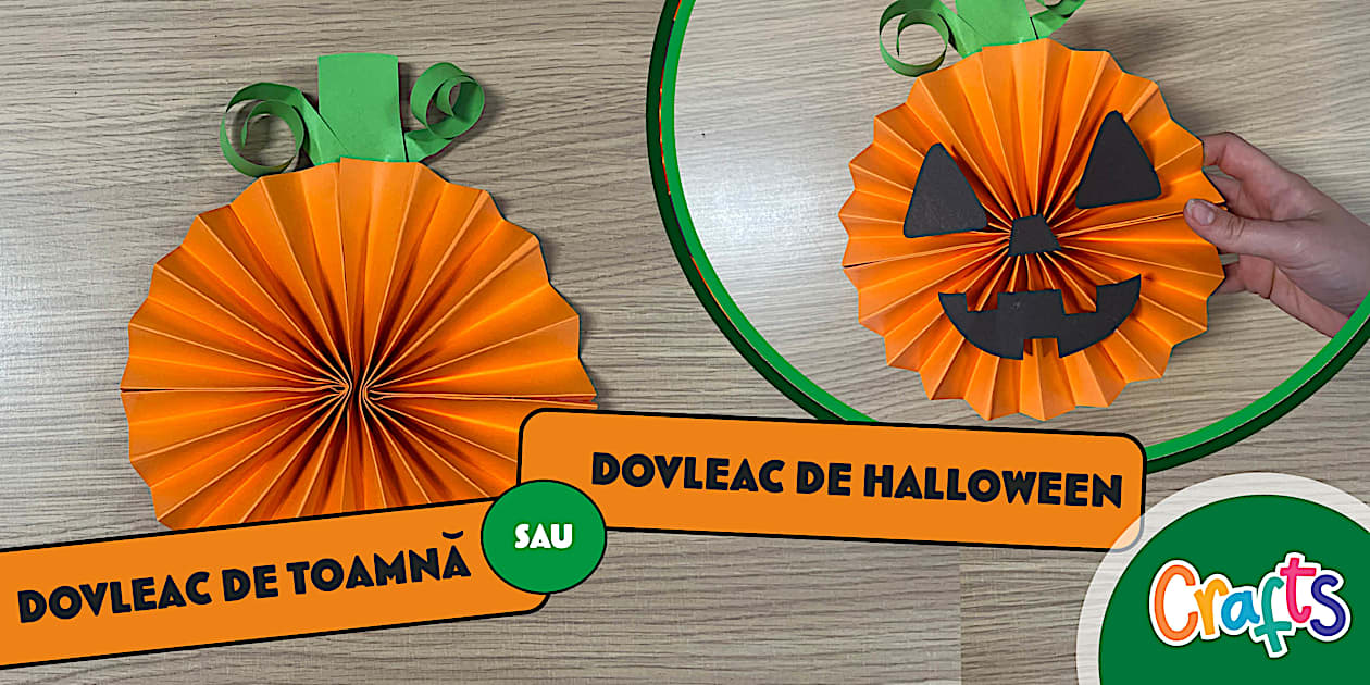 Dovleac de toamna - Activitate practică Halloween