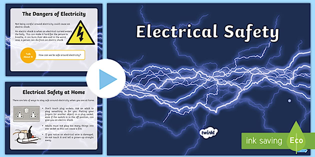KS1 Electricity Safety PowerPoint (teacher made) - Twinkl