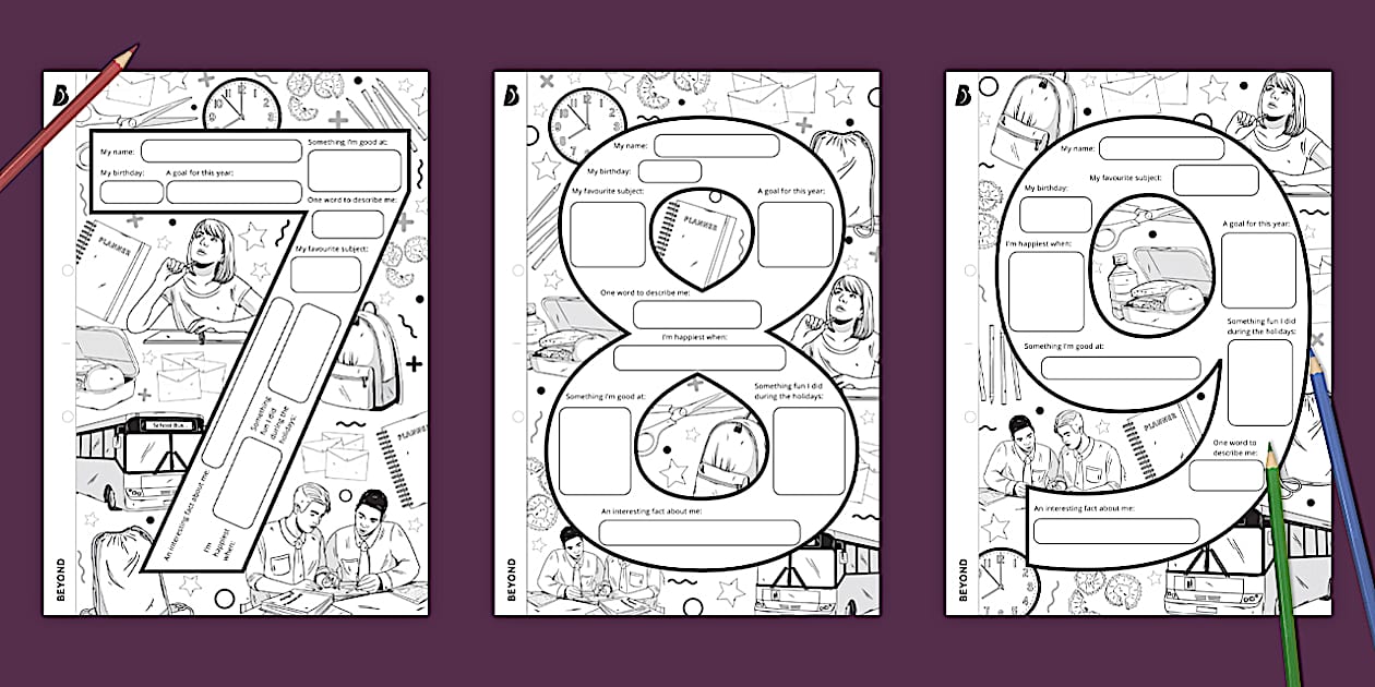 All About Me Fun Facts Doodle Pages Icebreaker | KS3