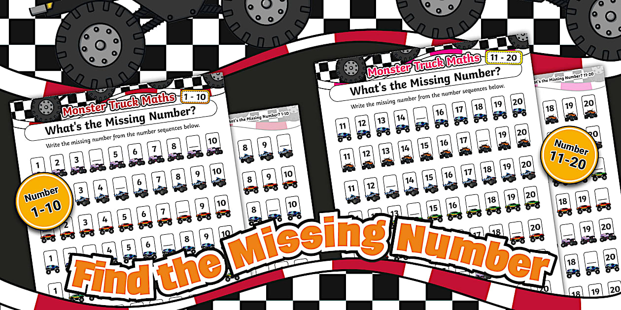 Monster Truck Maths: What's the Missing Number?