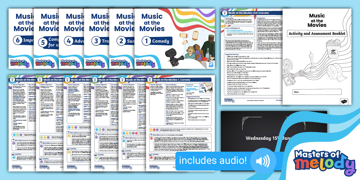 👉 Year 5 Music at the Movies Unit Pack