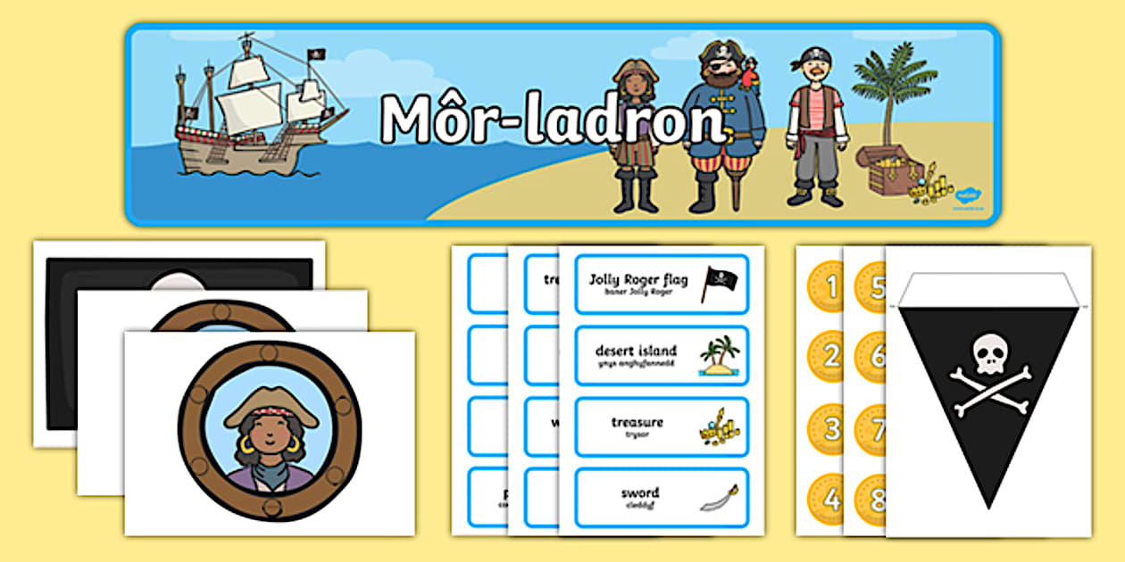 Pirate Ship Role Play Pack Bilingual Resource (teacher made)