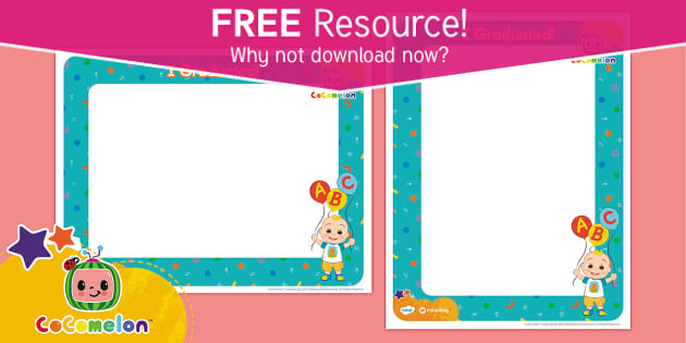 FREE Cocomelon Graduation Photo Frame | Twinkl Resources USA