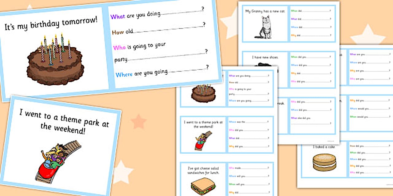 Editable Question Prompt Cards (teacher made) - Twinkl