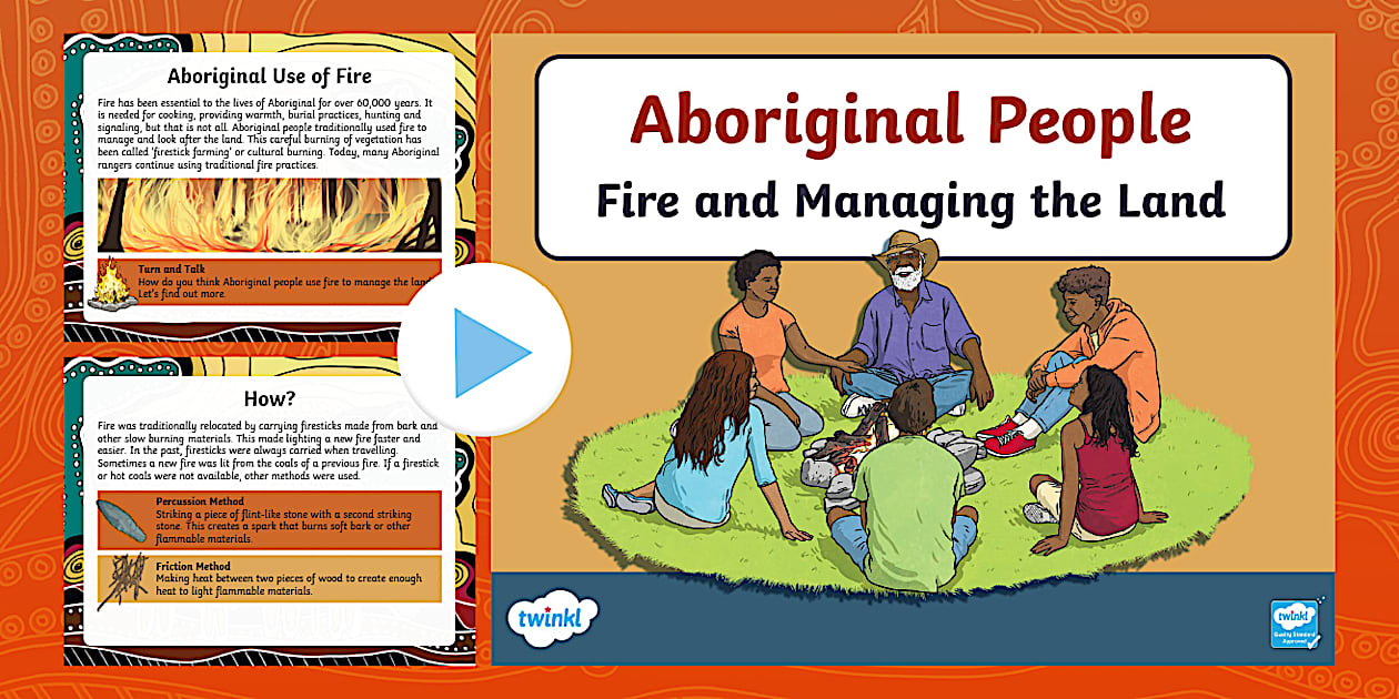 Aboriginal People and Fire Management PowerPoint - Twinkl