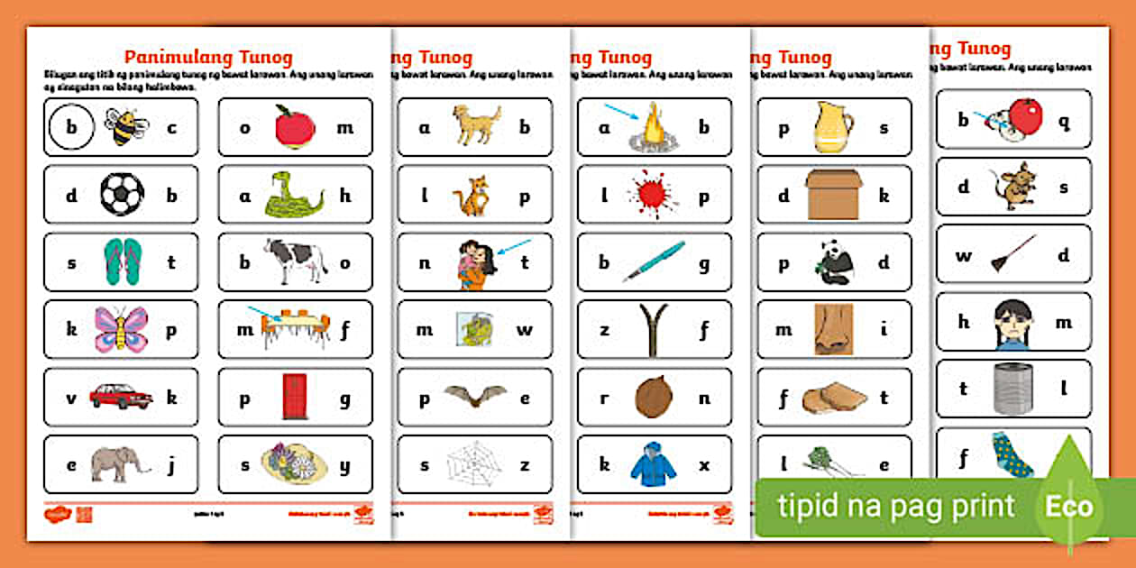 Panimulang Tunog | Kinder | Twinkl