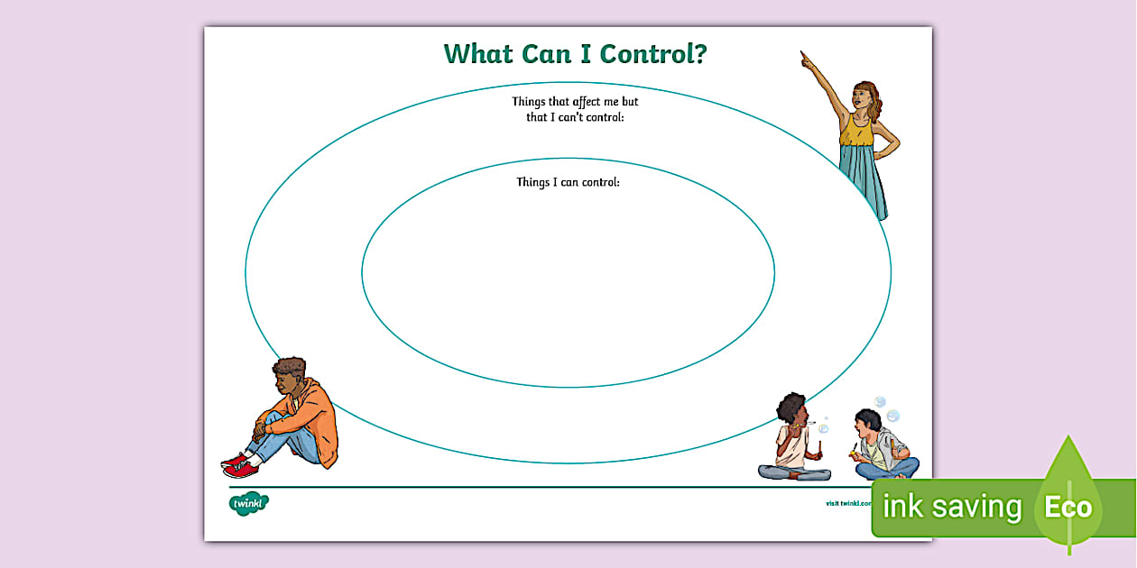 Circle of Control Activity Sheet (teacher made) - Twinkl
