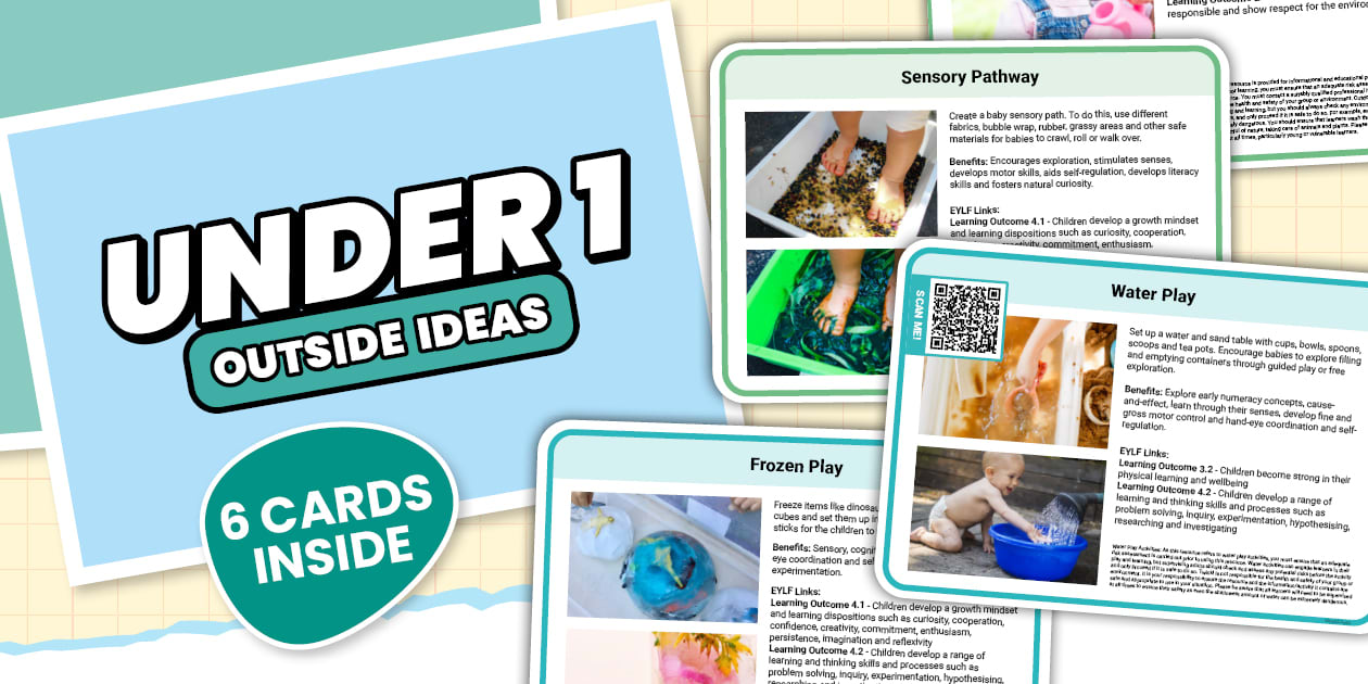 Under One Outdoor Ideas for Kids Cards | Twinkl