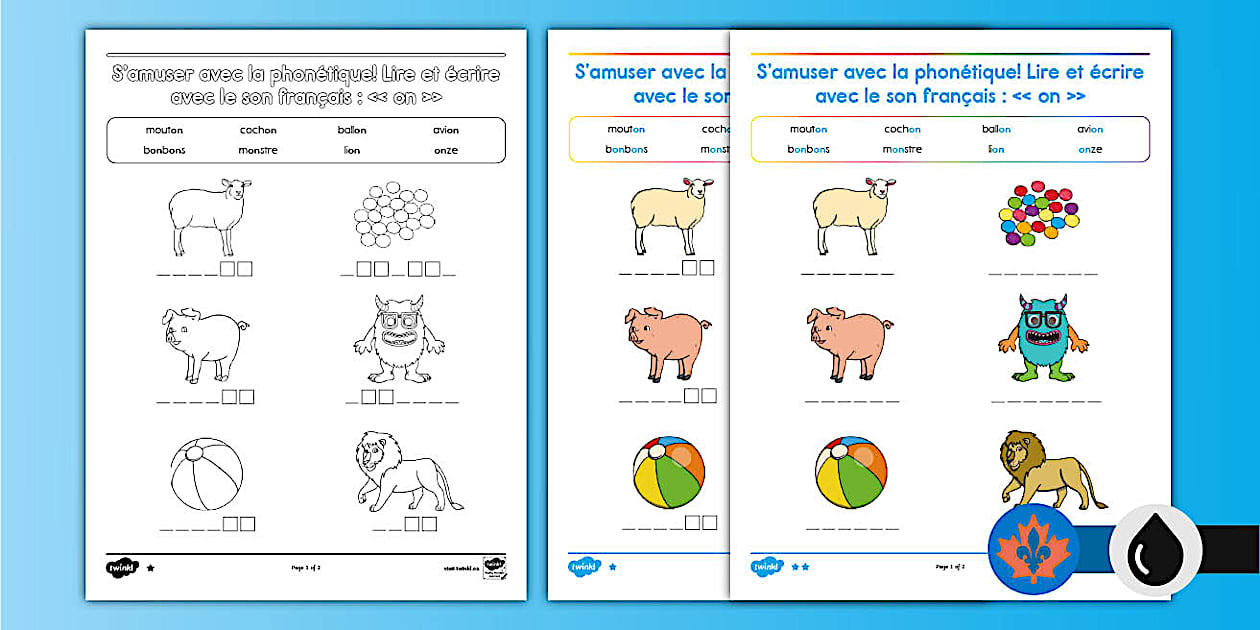 Apprendre le son on | Twinkl