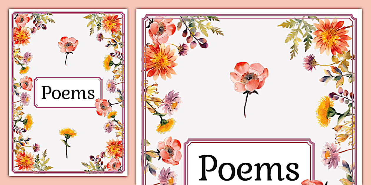 Wildflower Botanical Themed Poems Display Poster - Twinkl