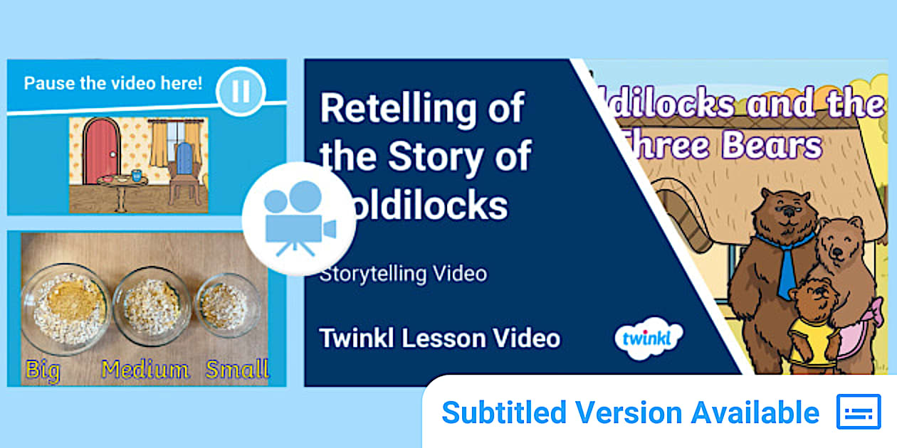 Goldilocks and the Three Bears Video Lesson | EYFS - Twinkl