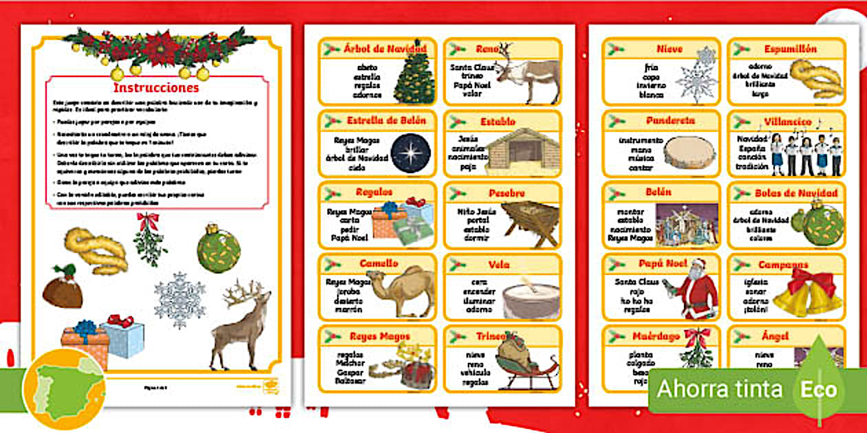 Juego: Palabras prohibidas - Navidad
