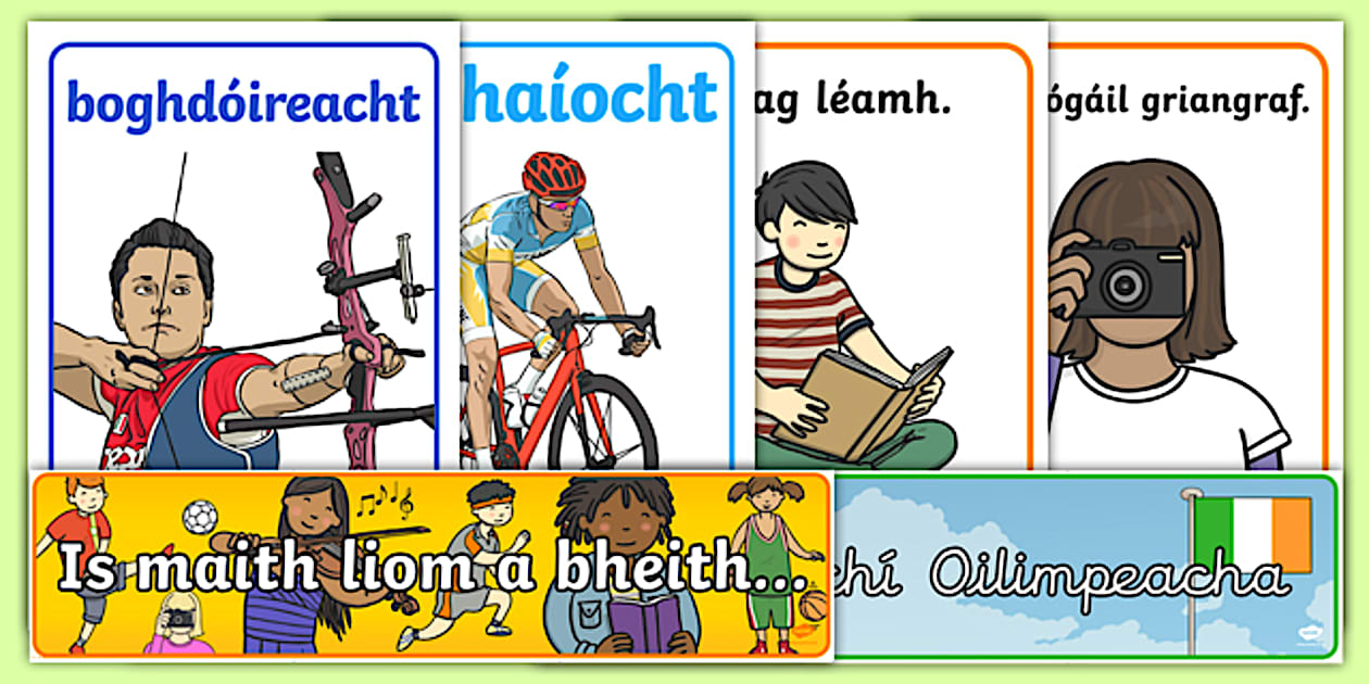 Junior Cycle Caitheamh Aimsire Display Pack (teacher made)