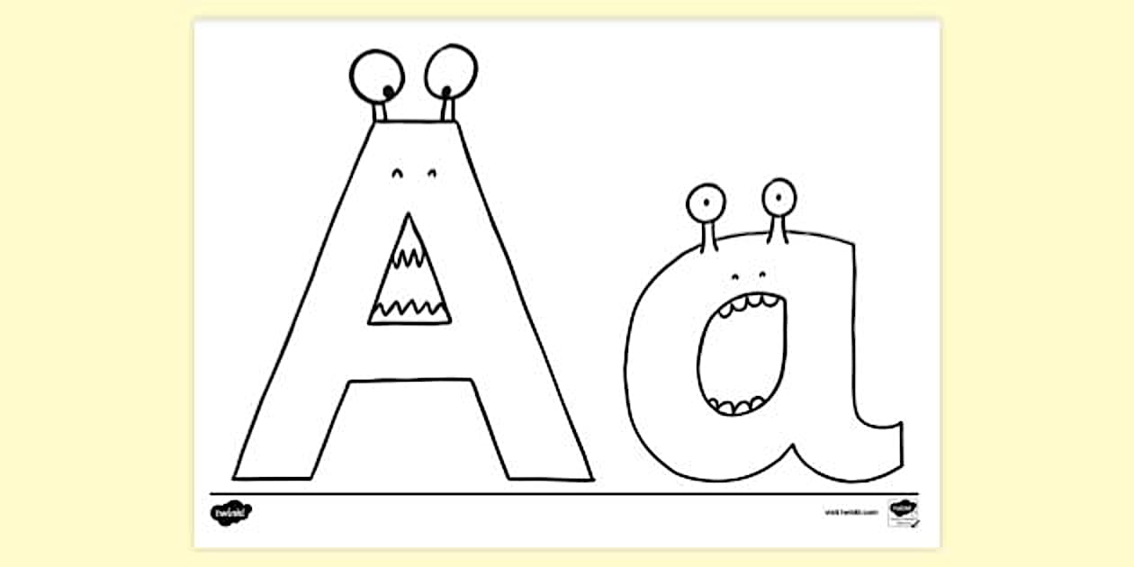 Free Printable Letter A Colouring Page | Colouring Sheets