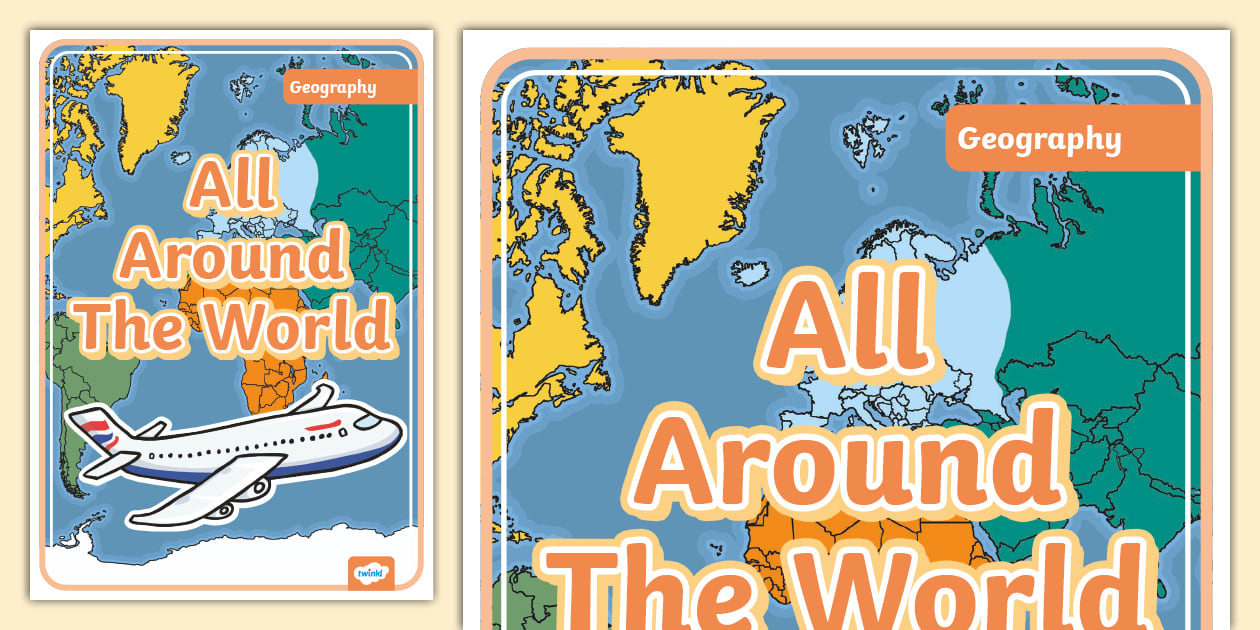 Editable Geography: All Around the World Year 4 Unit Book Cover