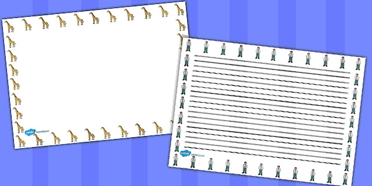 Editable Giant Themed Landscape Page Borders (teacher made)