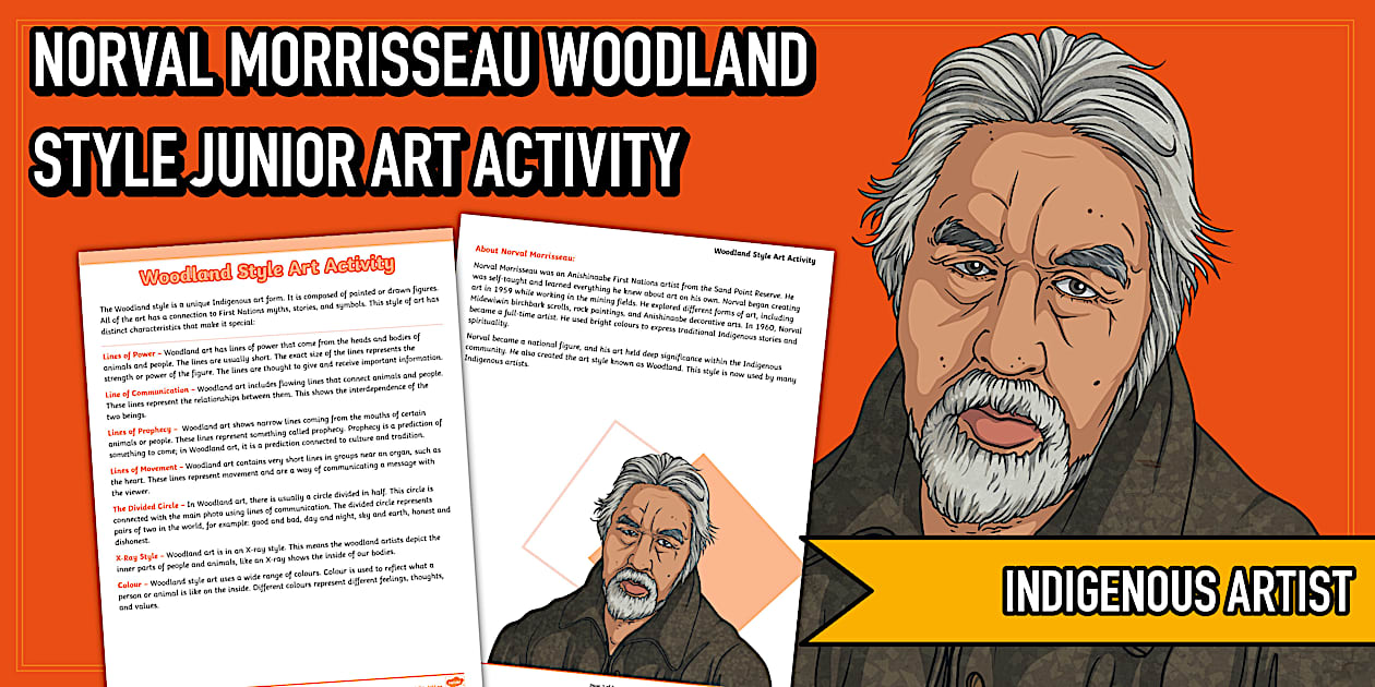 Norval Morrisseau Woodland Style Junior Art Activity