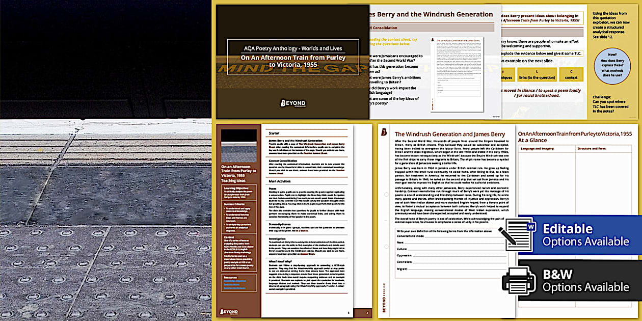 On an Afternoon Train from Purley to Victoria, 1955 - Twinkl