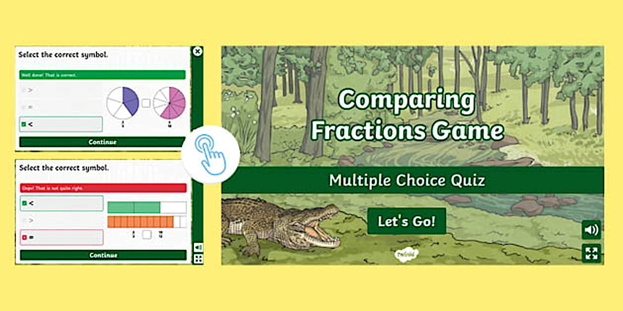 Comparing Fractions Game (teacher made) - Twinkl