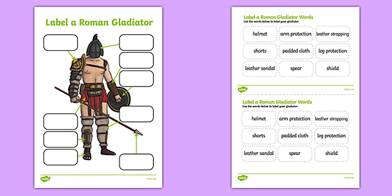 Roman Clothes KS2 Labelling Activity (teacher made) - Twinkl