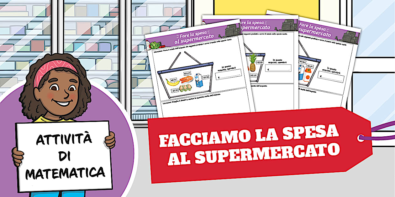 Attività - Facciamo la spesa al supermercato