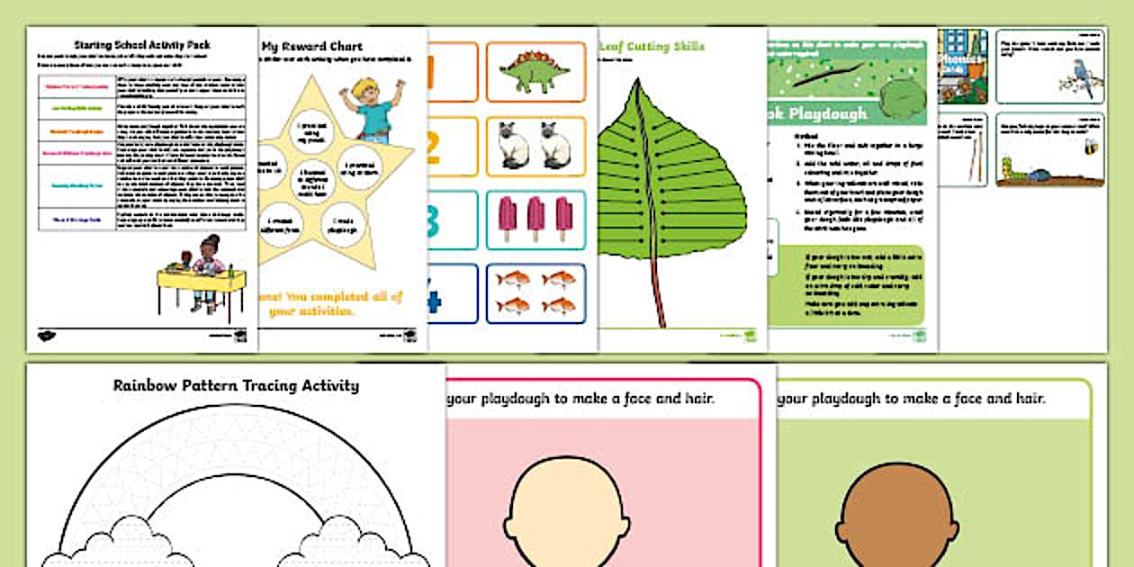 Key Skills for Starting School Activity Pack (teacher made)
