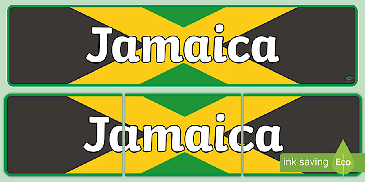 Jamaica Display Banner (teacher made) - Twinkl