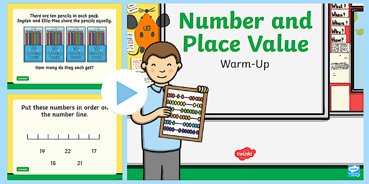 Year 2 Number and Place Value Maths Warm-Up PowerPoint