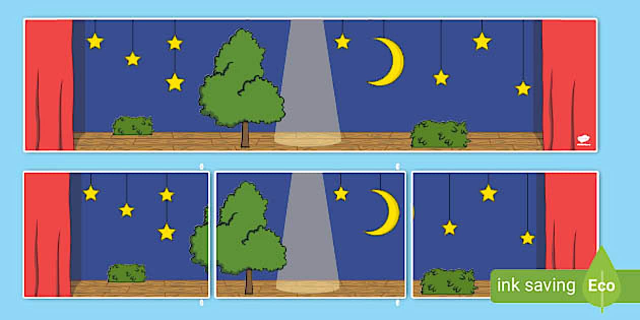 Stage Small World Background (teacher made) - Twinkl