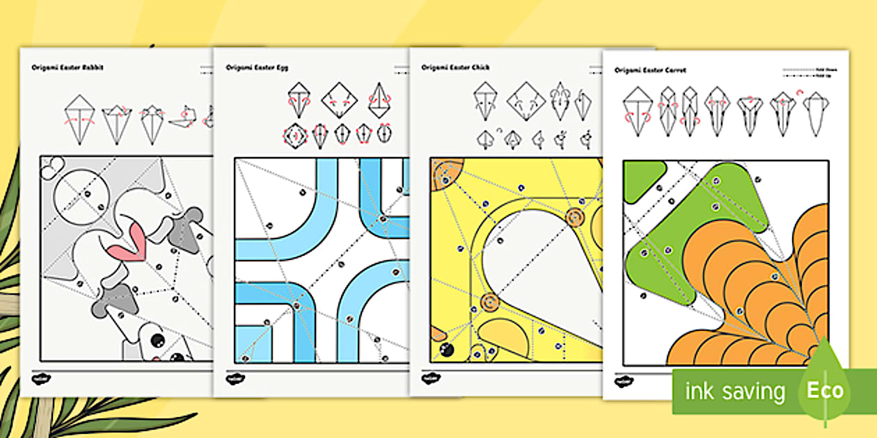 Easter Origami | Easter Paper Craft Resource | EYLF - Twinkl