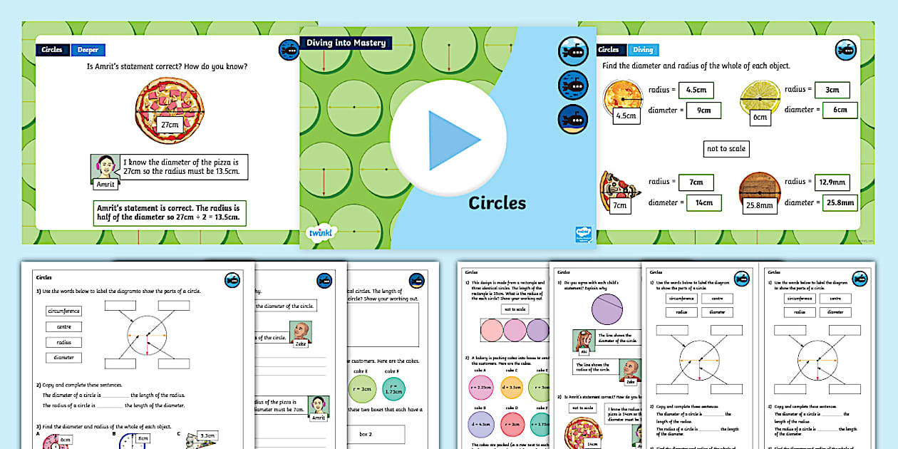 👉 Year 6 DiM: Step 9 Circles Teaching Pack - Twinkl