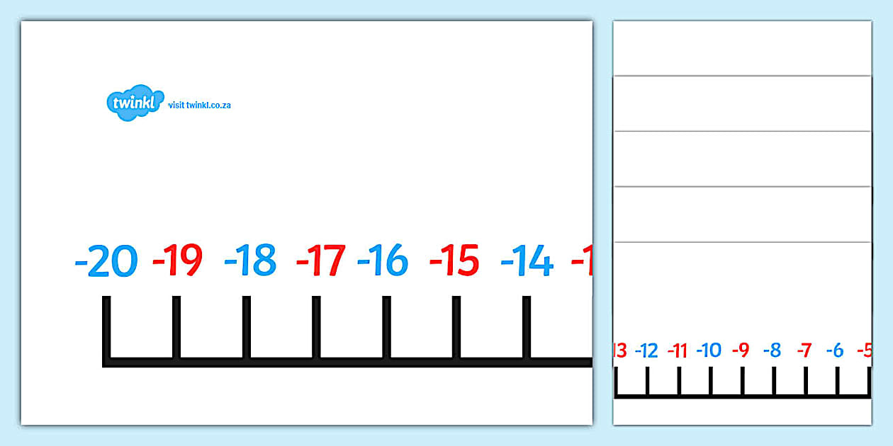 20 to 100 Number Line Odds and Even isiXhosa