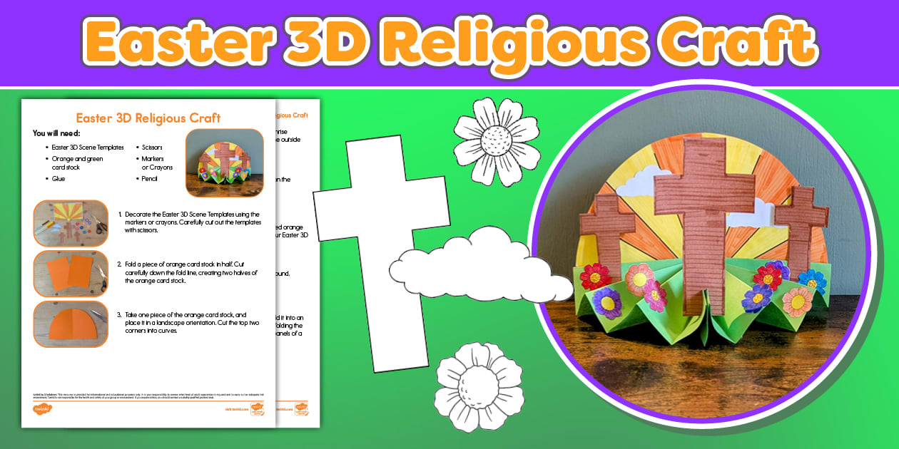 Easter 3D Religious Craft