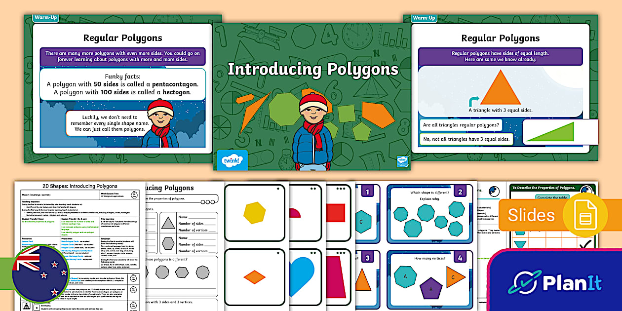 * NEW * Phase 1 Space: 2D Shapes (Introducing Polygons) Lesson 6