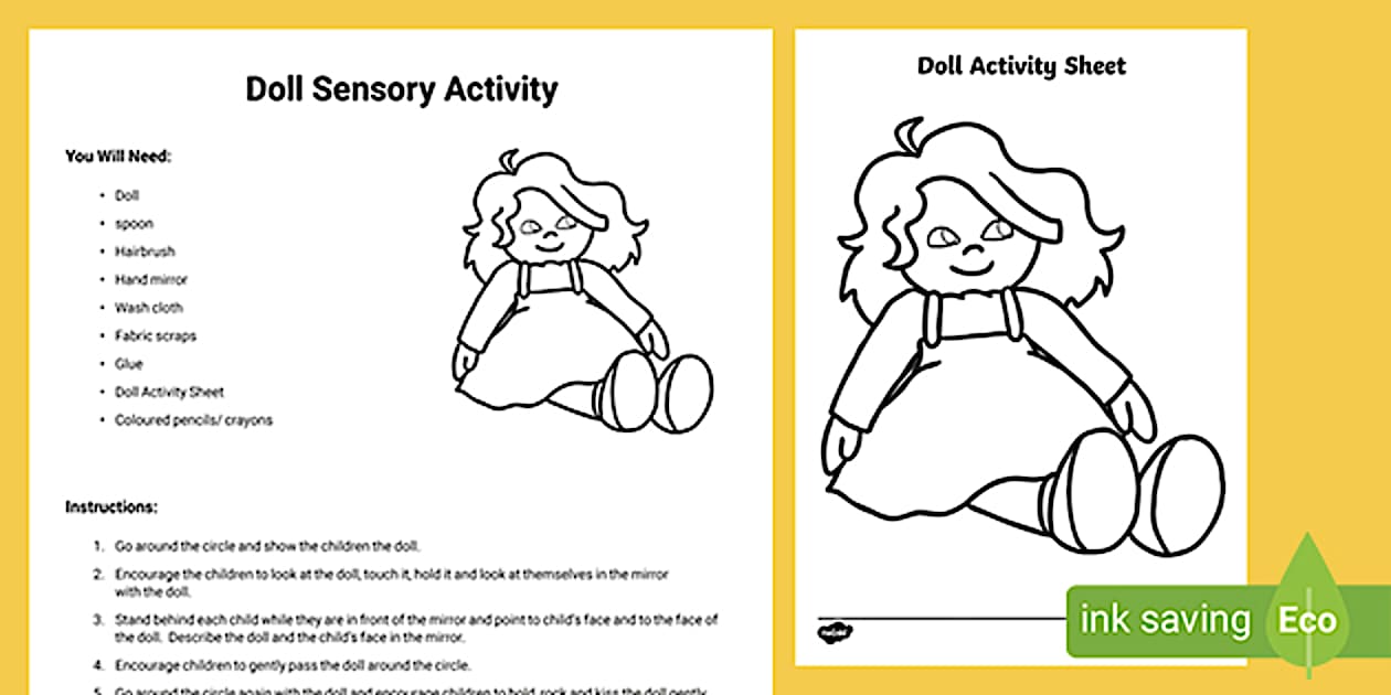 Doll Sensory Activity (teacher made) - Twinkl