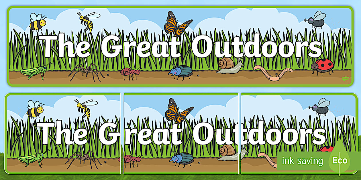 The Great Outdoors Display Banner (teacher made) - Twinkl