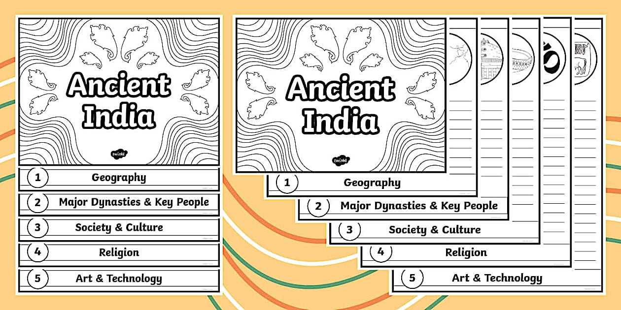 Sixth Grade Ancient India Flipbook (Teacher-Made) - Twinkl