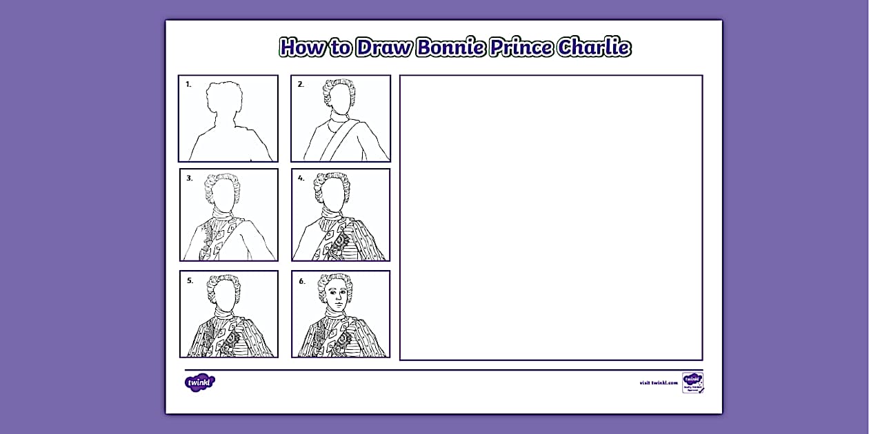 How to Draw Bonnie Prince Charlie Activity