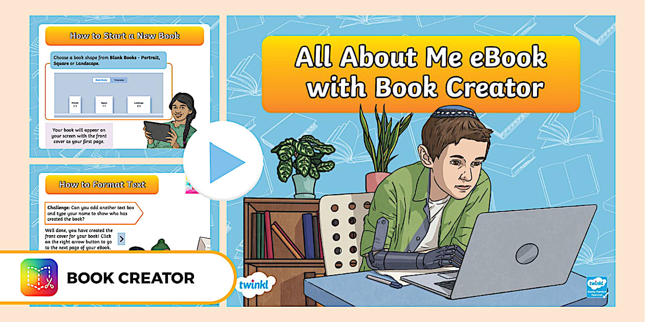 FREE! - All About Me eBook with Book Creator - KS2 - Computing