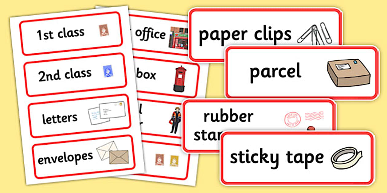 Post Office Word Cards (teacher made) - Twinkl