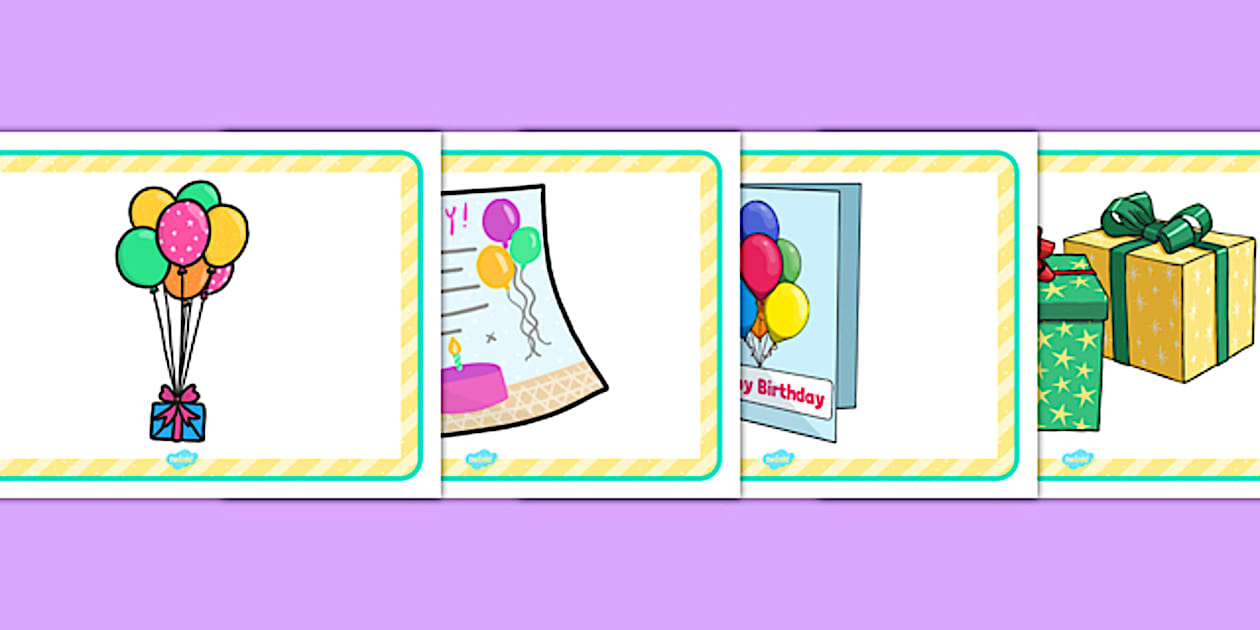 Birthday Party Place Mats (teacher made) - Twinkl