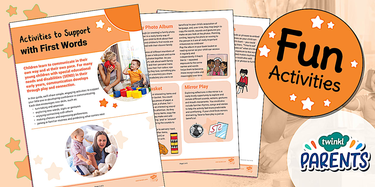 Activities to Support with First Words