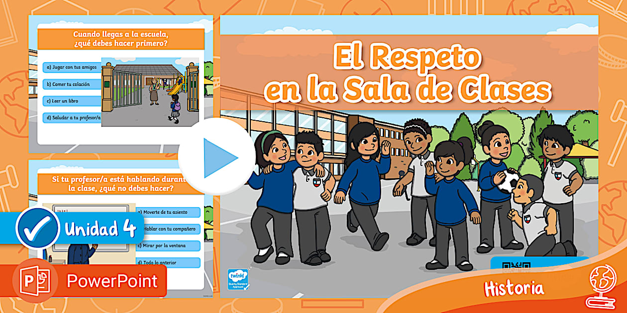 PowerPoint: El respeto en la sala de clases - Twinkl