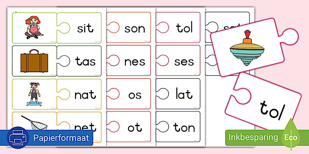 Graad 1 Intervensieprogram Week 5 Legkaarte Woorde - Twinkl