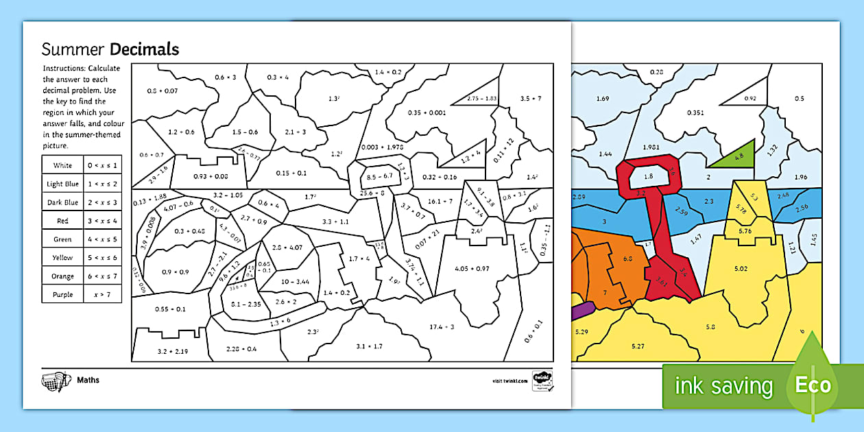 Decimal Calculations Worksheet | Number | Beyond Maths