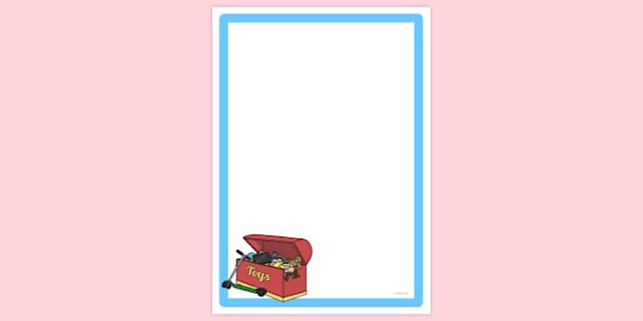 Toy Box Page Border | Page Borders | Twinkl (teacher made)