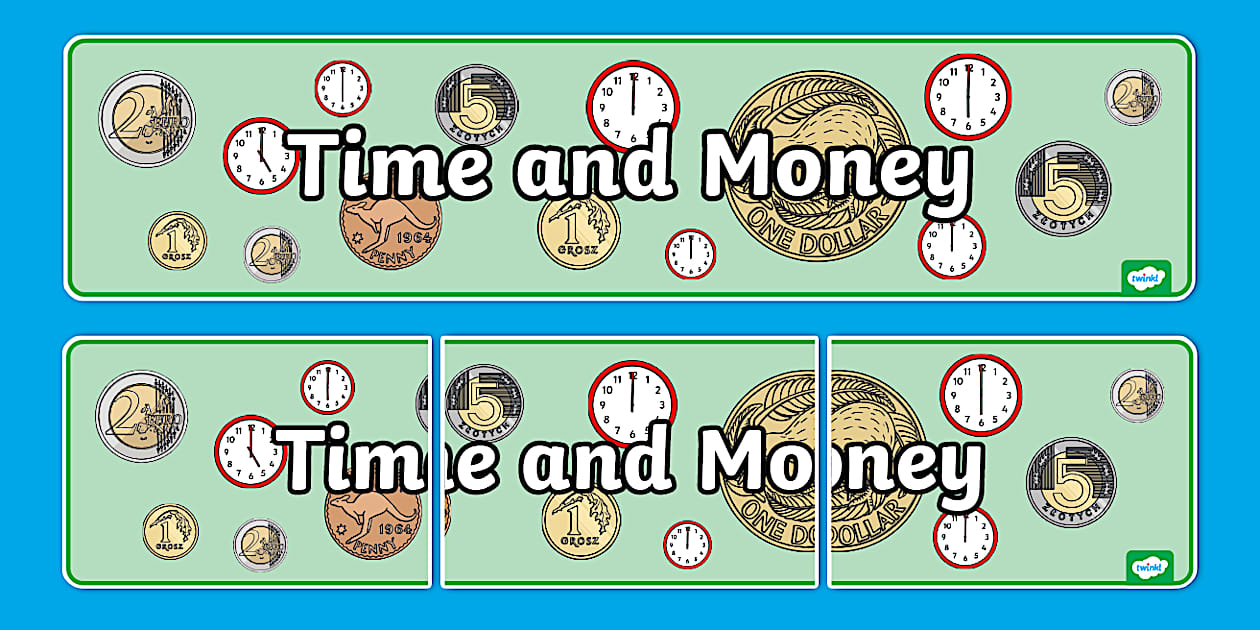 👉 Time and Money Display Banner (creat de profesori)