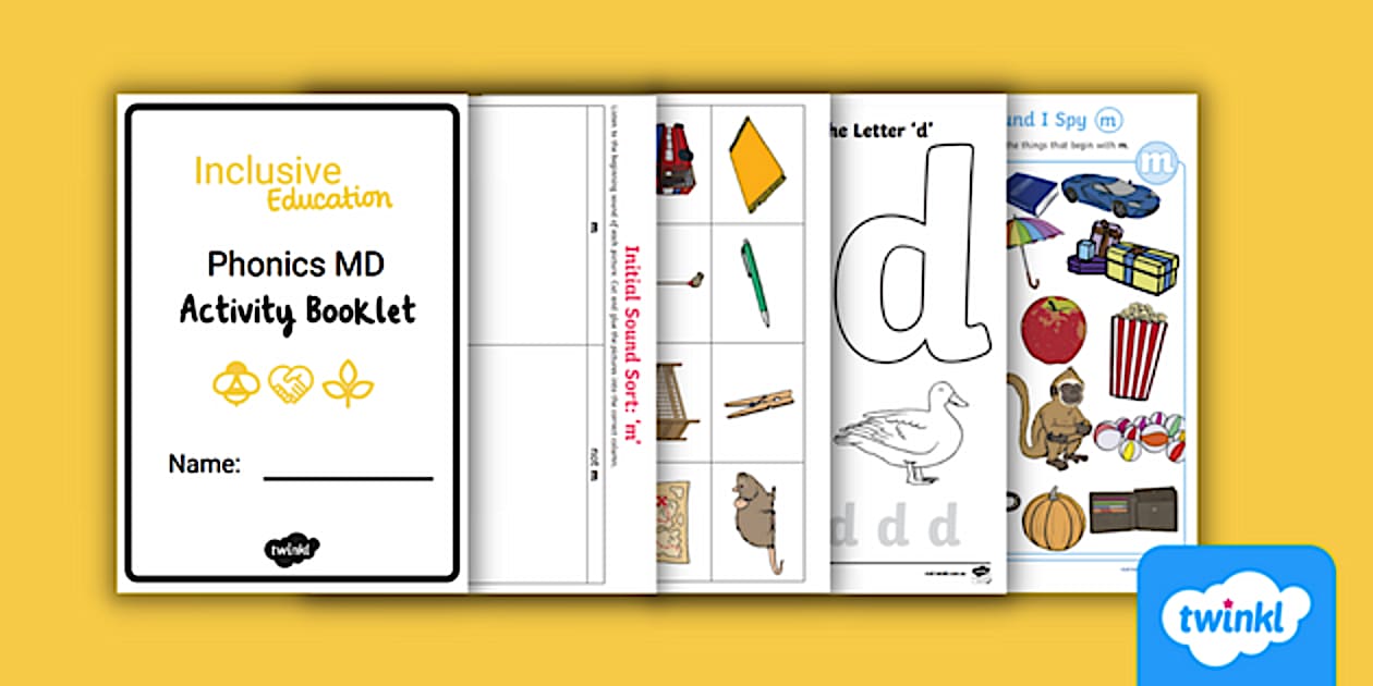 Inclusive Education MD Phonics Activity Booklet - Twinkl