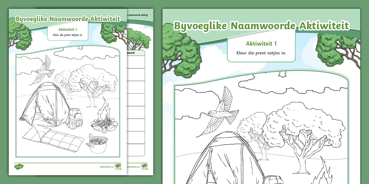 Byvoeglike Naamwoorde Aktiwiteit (teacher made) - Twinkl